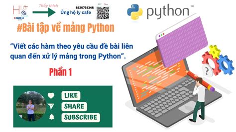 Python Bài Tập Tổng Hợp Về Mảng Và Xử Lý Mảng Youtube