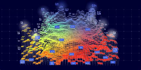 Big Data Abstract Analysis Infographics On Gradient Background Spatio
