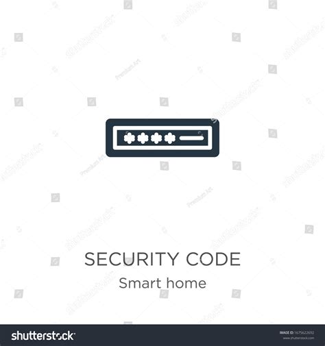 Security Code Icon Vector Trendy Flat Stock Vector Royalty Free 1675622692 Shutterstock