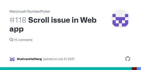 Scroll Issue In Web App Issue MarcinusX NumberPicker GitHub