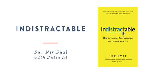Indistractable Nir Eyal Julie Li — Natalie Franke