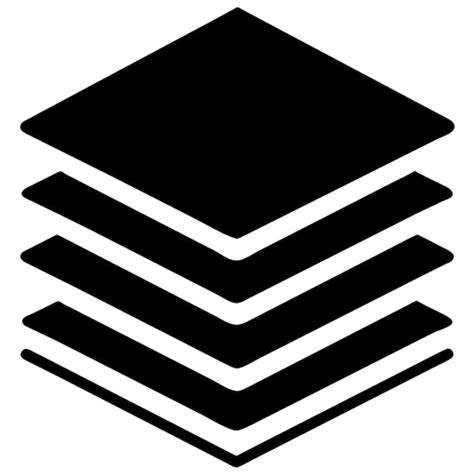 2 Layers Icon Premium Vector