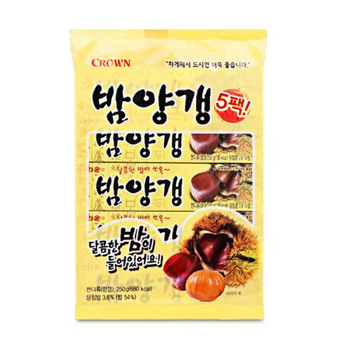 크라운 밤양갱 250g 50g X 5개입 연양갱 티몬