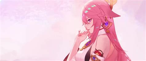 Yae Miko Genshin Impact Wallpapers Wallpaper Cave