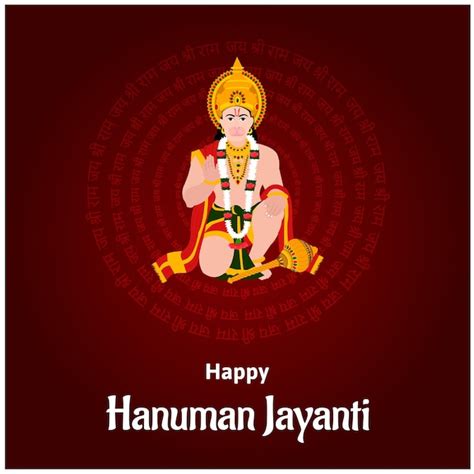 Premium Vector Happy Hanuman Jayanti Indian Hindu Festival