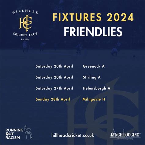 Pre Season Friendlies Hillhead Cricket Club
