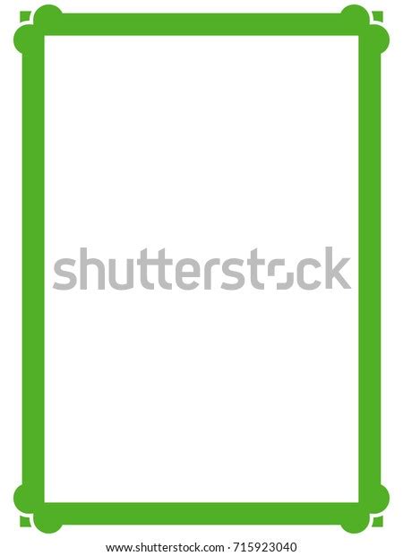 Green Border Frame Vector Vintage เวกเตอร์สต็อก ปลอดค่าลิขสิทธิ์