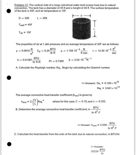 Solved The Vertical Side Of A Large Cylindrical Water Tank Chegg