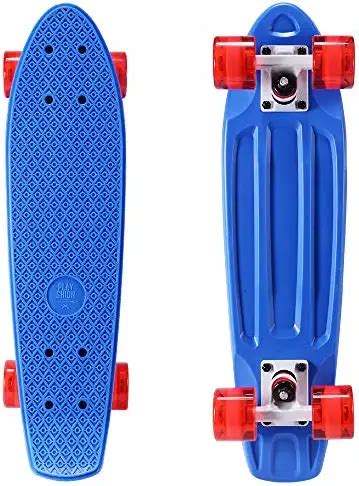 Playshion Complete 22 Inch Mini Cruiser Skateboard برای مبتدی با دکور محکم