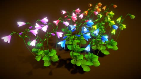Artstation Flower Linnaea Borealis Game Assets