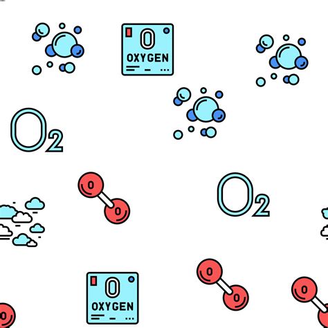 Oxygen O2 Chemical Vector Seamless Pattern 10143704 Vector Art At Vecteezy