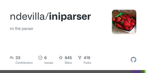 GitHub Ndevilla Iniparser Ini File Parser