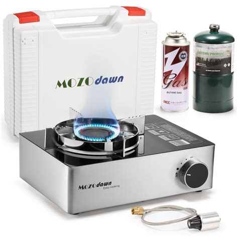 Dual Fuel Camp Stove 12000 Btu Portable Propane Butane Stove