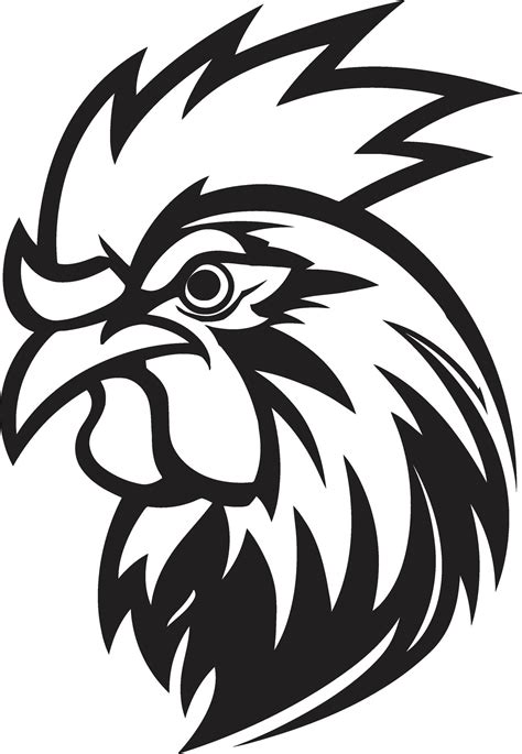 Rooster Graphic With Elegance Abstract Black Rooster In Vector 34037079