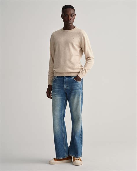 Gant Mens Super Fine Lambswool Crew Neck Sweater 86211 Gant