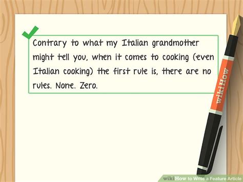 How To Write A Feature Article With Pictures Wikihow