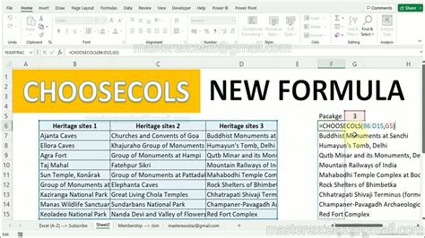 Choosecols Function In Excel New Excel Formula In 2022 Youtube