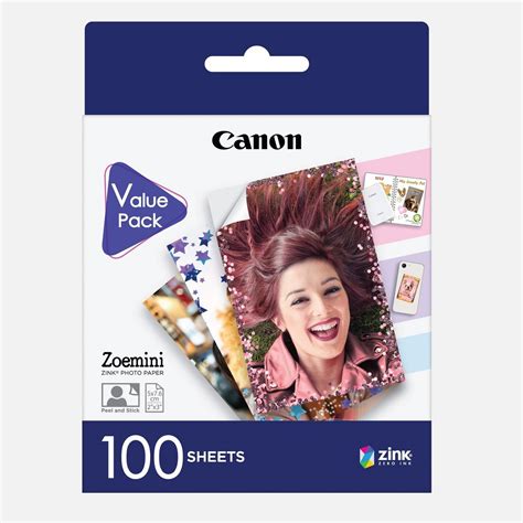 Canon ZINK™ 5 x 7,6 cm Fotopapier x100 Blatt in Fotopapier — Canon ...