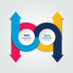 Step Arrow Diagram Scheme Infographic Royalty Free Vector