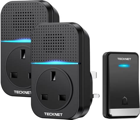 TECKNET Self-Powered Doorbell, Waterproof Twin Wireless Doorbell No ...