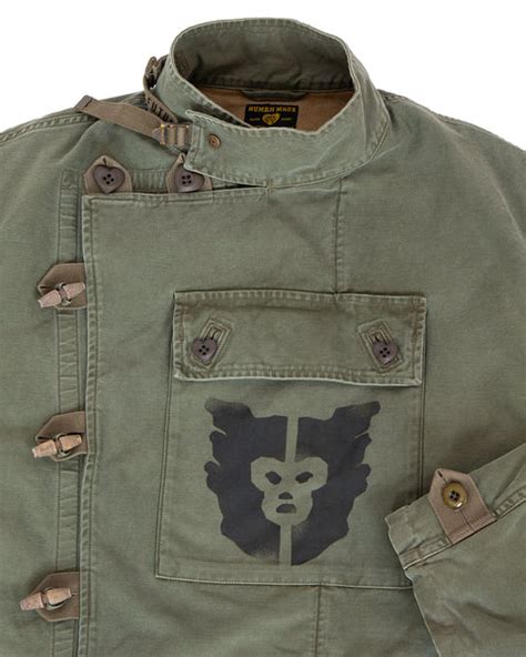 Human Made Military Motorcycle Jacket Olive Drab Pancho And Lefty