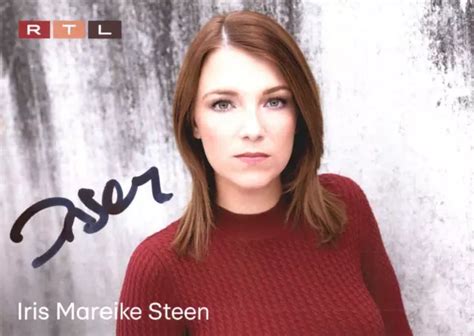 Iris Mareike Steen Uh Gzsz Gute Zeiten Schlechte Zeiten Ori Autogramm