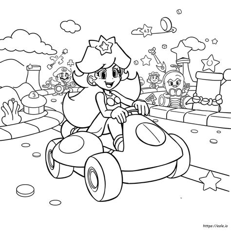 Rosalina Mario Kart Para Colorir