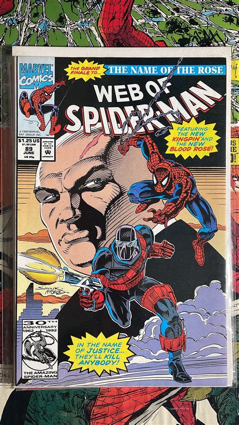 Web Of Spider Man 89 1992 Marvel Comics The Name Of The Rose Kingpin Etsy