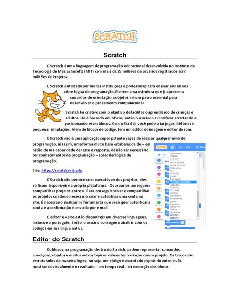 Scratch Pdf Swift Linguagem De Programação Linguagem De Script