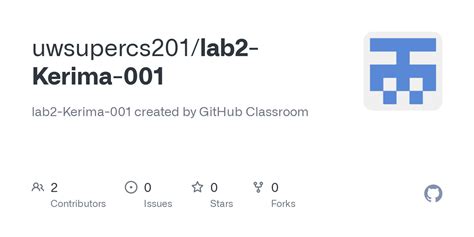 Github Uwsupercs201lab2 Kerima 001 Lab2 Kerima 001 Created By