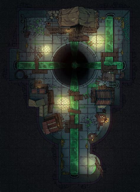 Sewer Dungeon Battlemaps Dungeon Maps Fantasy City Map Fantasy Map Sexiz Pix