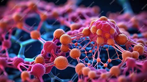 Premium Ai Image Intricate And Diverse Molecular Structure Of Cancer Cells In A Visually