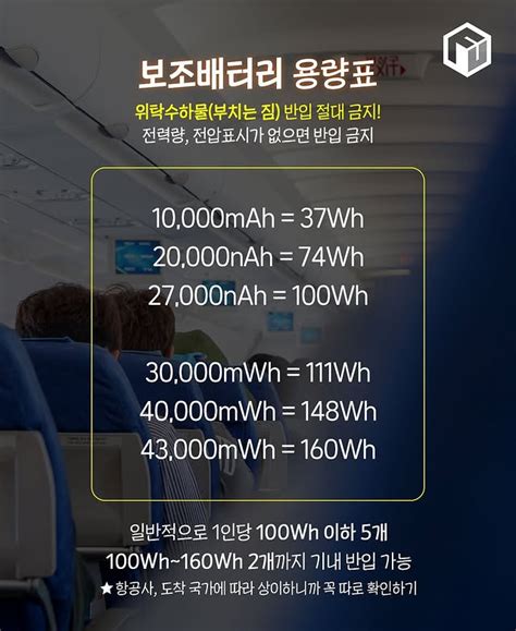 트래블러 방랑자 여행 비행기 탈 때 보조배터리 기내 반입 주의사항 총정리 Daum 카페