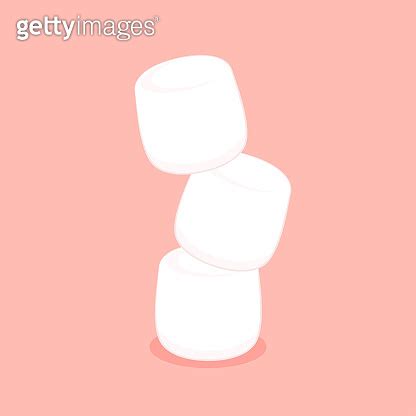 Marshmallow cartoon vector free space for text Marshmallow stack 이미지