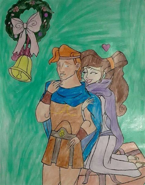 Merry Christmas Herc And Meg By Vikkiedraws18 On Deviantart