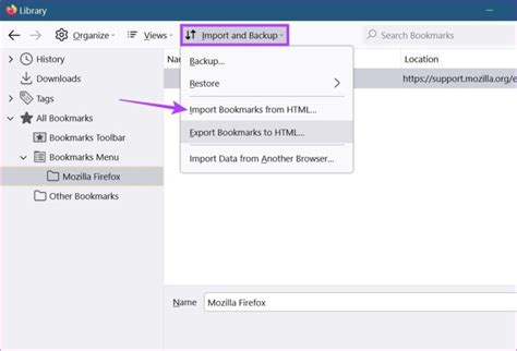 How To Import Or Export Firefox Bookmarks Guiding Tech
