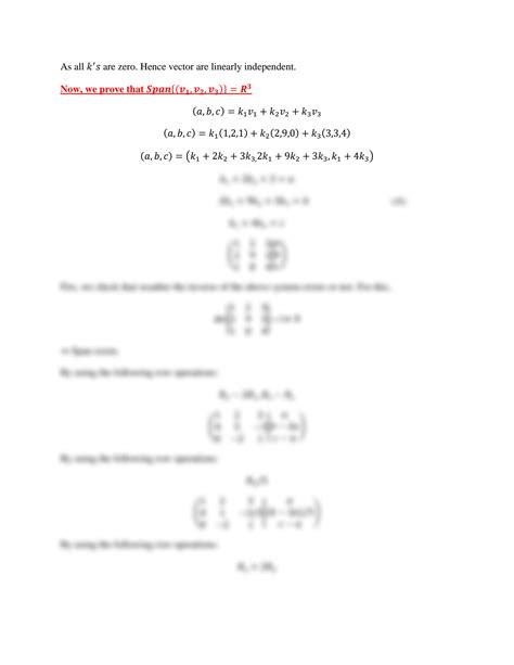 SOLUTION Lecture Basis And Dimensions Linear Algebra Studypool