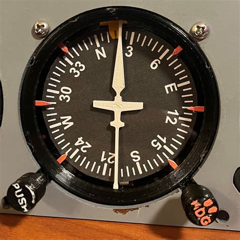 Heading Indicator Flight Simulator Von Captainbobsim Kostenloses Stl
