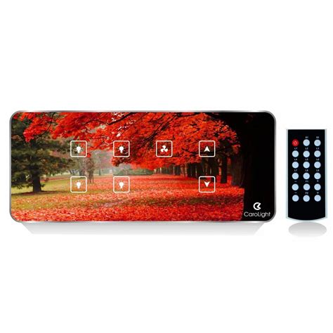 Remote Touch Switch Board For 4 Lights And 1 Fan Of 6 Module Size With