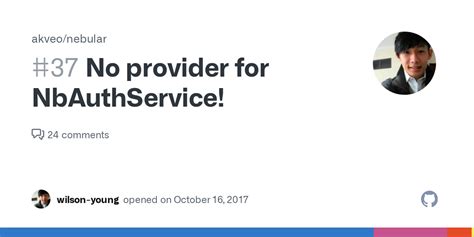 No Provider For Nbauthservice · Issue 37 · Akveonebular · Github
