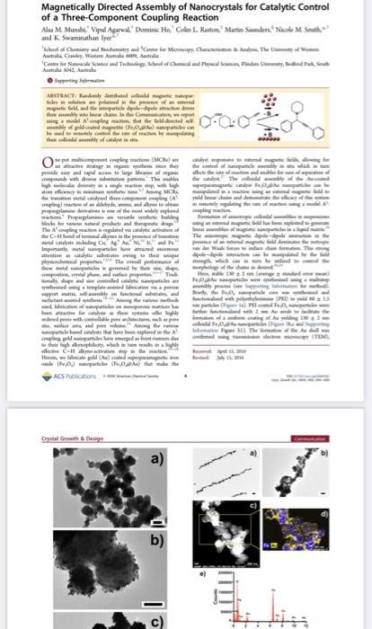 Solved 1 What Is The Catalyst 2 Its Effect On Interaction
