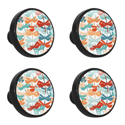 4 Pcs Dragonfly Knobs For Kitchen Cabinet Cupboard Dresser Bookcase