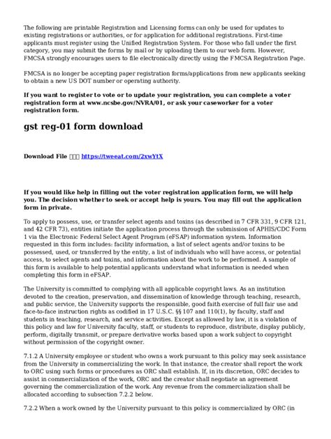 Fillable Online Gst Reg 01 Form Download Fax Email Print Pdffiller