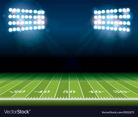American Football Field Royalty Free Vector Image