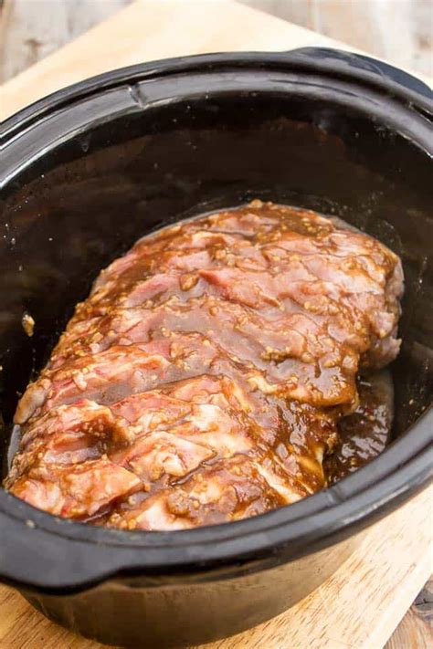 Ginger Garlic Slow Cooker Pork Loin