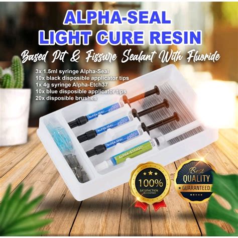 Alpha Seal Light Cure Resin Based Pit And Fissure Sealant Shopee Malaysia