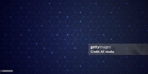 Abstract Hexagonal Blockchain Network Background High Res Vector