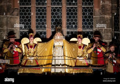 Nuremberg Germany 29th Nov 2019 The Nuremberg Christkind Benigna Munsi Officially Opens