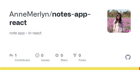 Github Annemerlynnotes App React