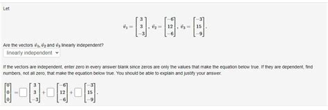 Solved V1 31 V2 43 V3 −21−12 Are The Vectors V1v2
